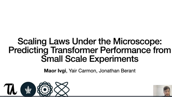Underline Scaling Laws Under The Microscope Predicting Transformer Performance From Small