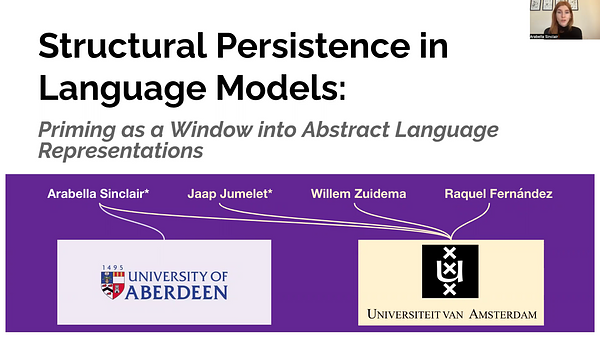 Underline | Structural Persistence in Language Models: Priming as a Window into Abstract ...