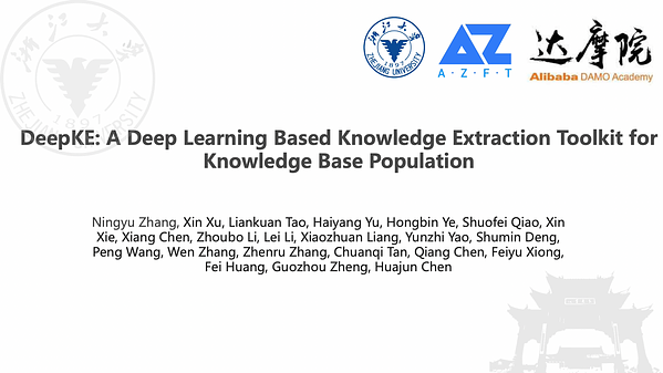 Underline | DeepKE: A Deep Learning Based Knowledge Extraction Toolkit for Knowledge Base Population