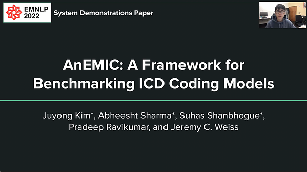 AnEMIC: A Framework for Benchmarking ICD Coding Models | Underline