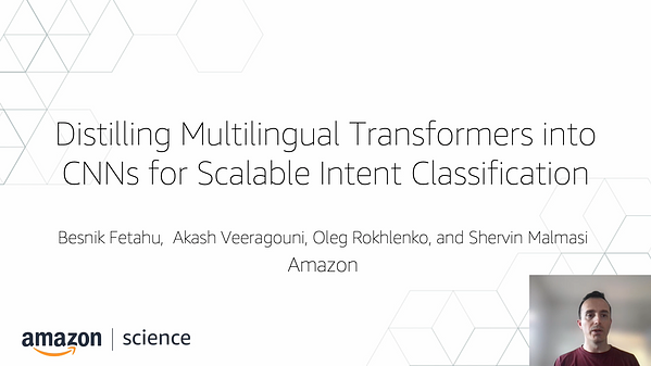 Underline | Distilling Multilingual Transformers into CNNs for Scalable Intent Classification