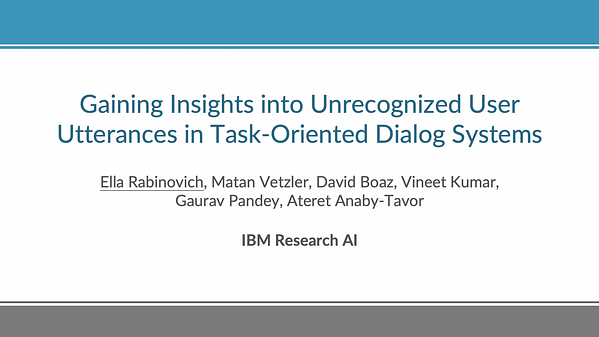 Underline | Gaining Insights into Unrecognized User Utterances in Task-Oriented Dialog Systems