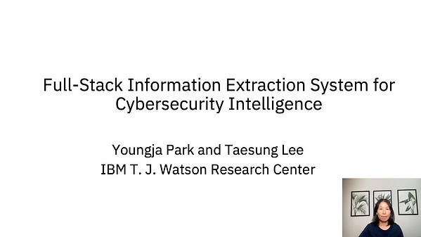 Full-Stack Information Extraction System for Cybersecurity Intelligence ...