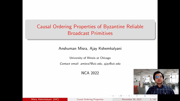 Underline | Causal Ordering Properties of Byzantine Reliable Broadcast ...