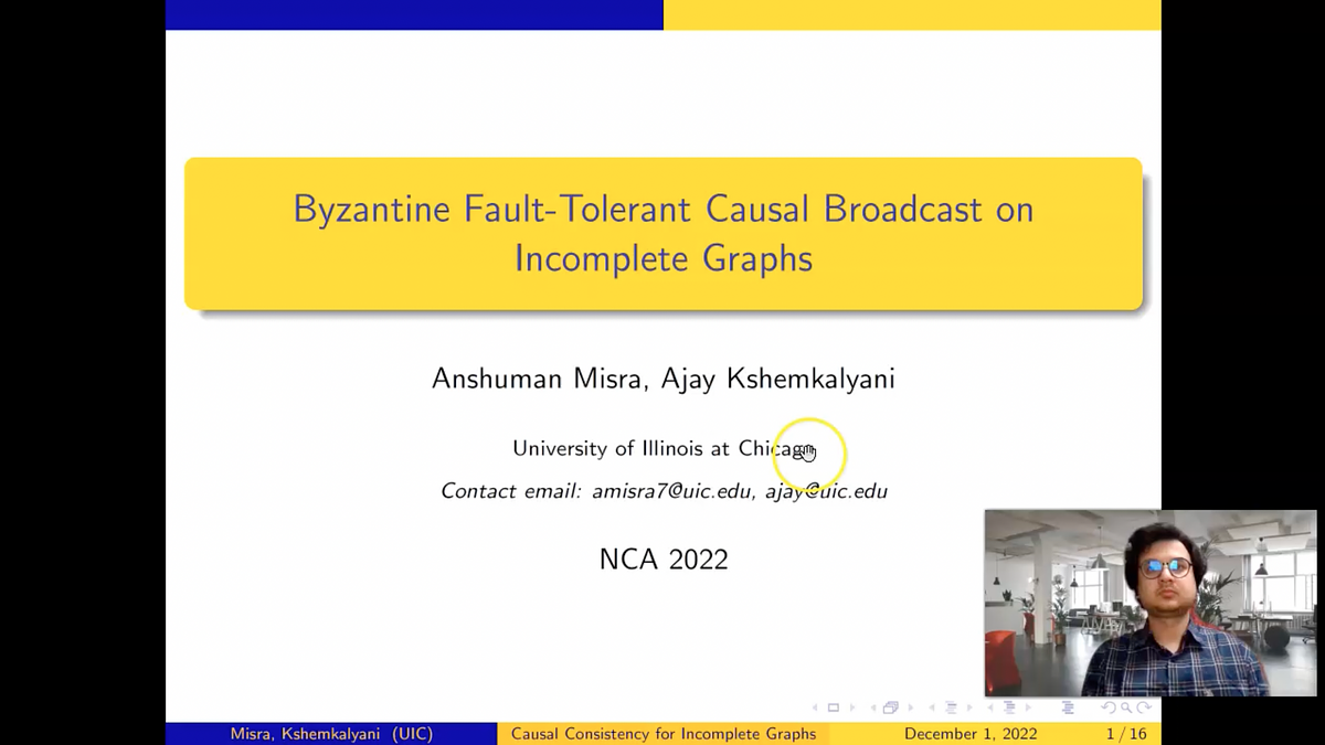 Underline | Byzantine Fault-Tolerant Causal Broadcast on Incomplete Graphs Underline | Byzantine Fault-Tolerant Causal Broadcast on Incomplete Graphs