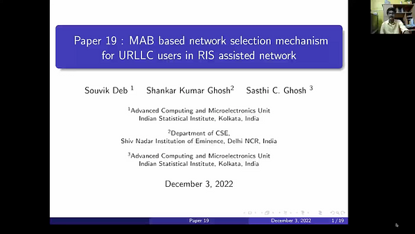 Underline | MAB based Network Selection mechanism for URLLC users in ...