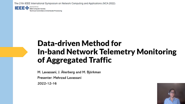 Underline | Data driven method for In band Network Telemetry Monitoring of Aggregated Traffic