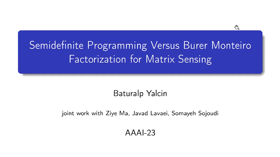 Underline | Semidefinite Programming Versus Burer-Monteiro Factorization for Matrix Sensing