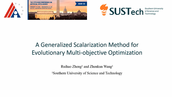 Underline A Generalized Scalarization Method For Evolutionary Multi