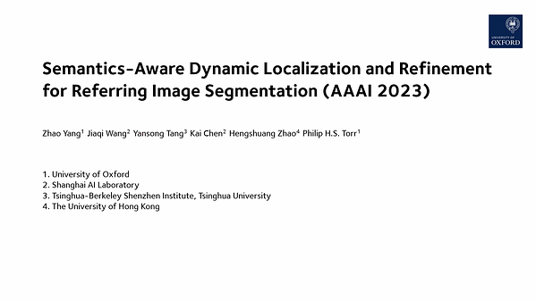 Underline | Semantics-Aware Dynamic Localization and Refinement for ... Underline | Semantics-Aware Dynamic Localization and Refinement for ...