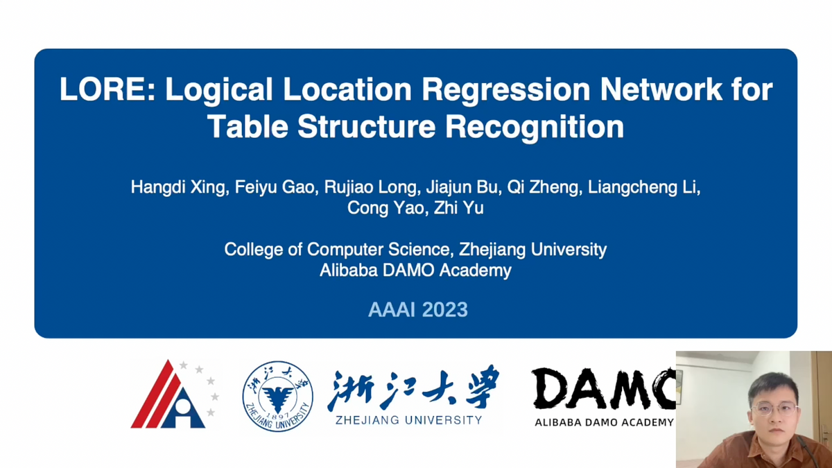Underline Lore Logical Location Regression Network For Table