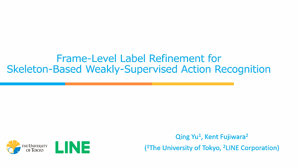 Underline Frame Level Label Refinement For Skeleton Based Weakly Supervised Action Recognition