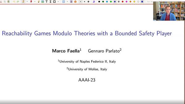 Reachability Games Modulo Theories with a Bounded Safety Player | Underline