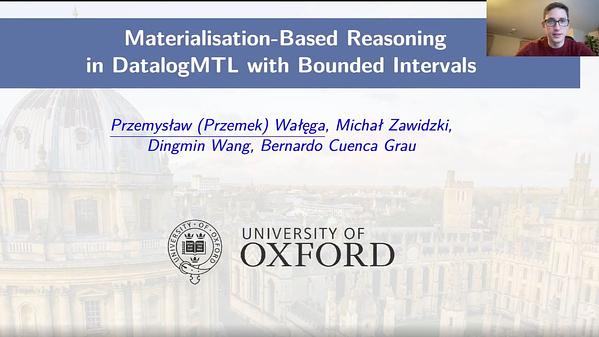 Underline | Materialisation-based Reasoning in DatalogMTL with Bounded ...