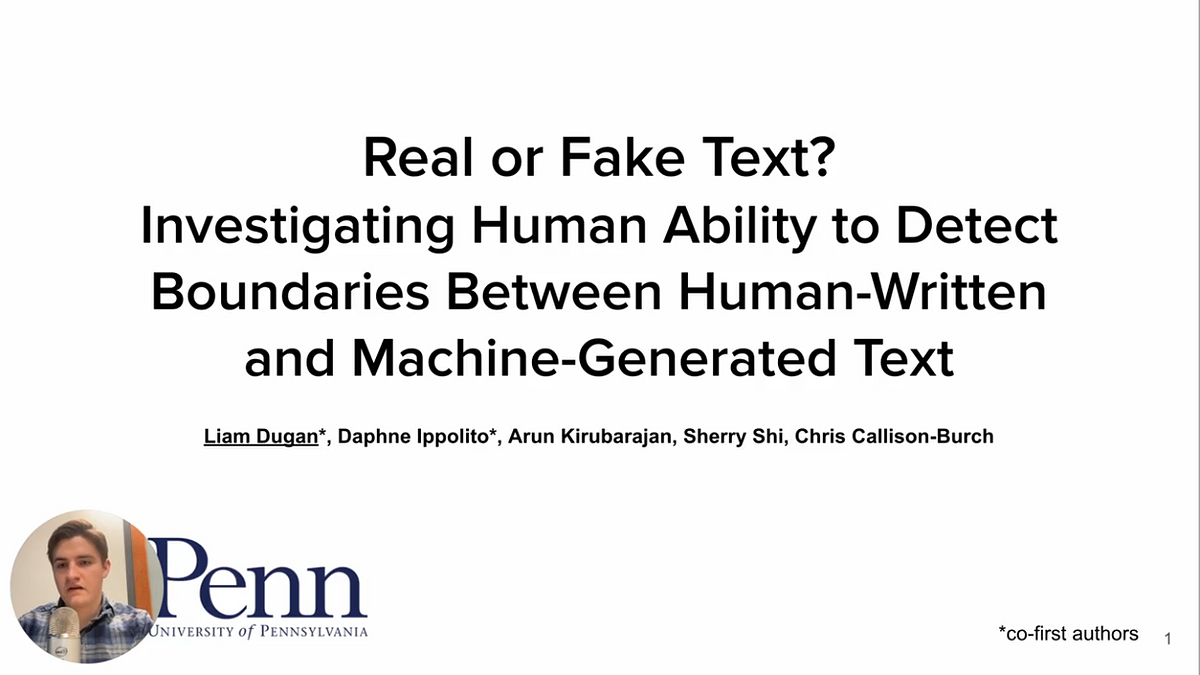 Underline | Real or Fake Text?: Investigating Human Ability to Detect Boundaries Between Human ...