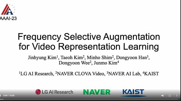 Underline | Frequency Selective Augmentation for Video Representation ... Underline | Frequency Selective Augmentation for Video Representation ...