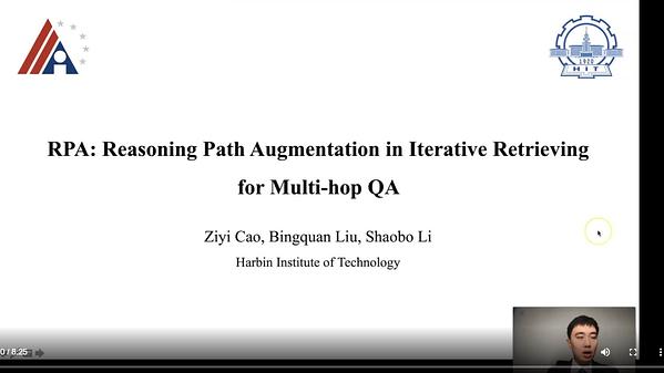 Underline Rpa Reasoning Path Augmentation In Iterative Retrieving For Multi Hop Qa