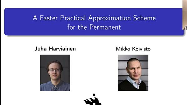 A Faster Practical Approximation Scheme for the Permanent | Underline