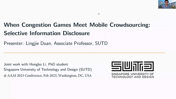 When Congestion Games Meet Mobile Crowdsourcing: Selective Information Disclosure | Underline