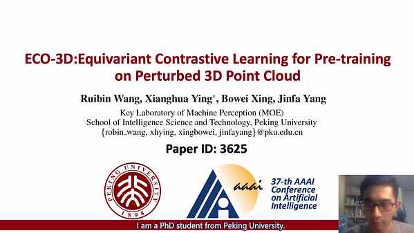 Underline | ECO-3D: Equivariant Contrastive Learning for Pre-training on Perturbed 3D Point Cloud
