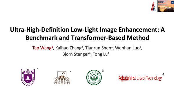 Ultra-High-Definition Low-Light Image Enhancement: A Benchmark and Transformer-Based Method ...
