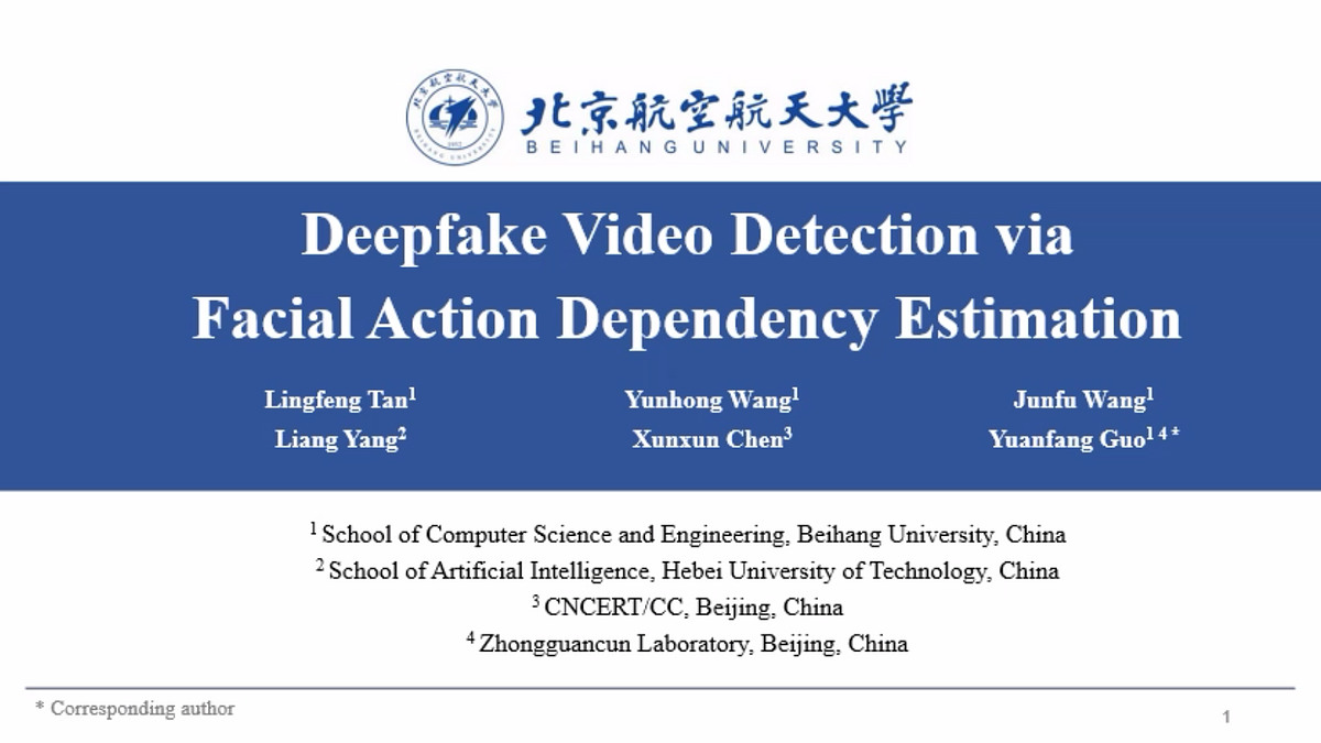 Underline | Deepfake Video Detection via Facial Action Dependencies Estimation