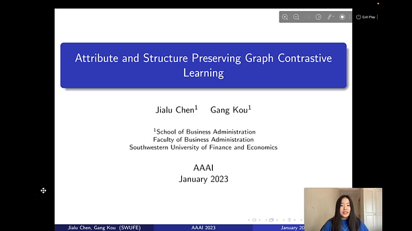 Attribute and Structure Preserving Graph Contrastive Learning | Underline