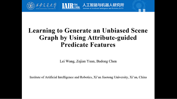 Learning to Generate an Unbiased Scene Graph by Using Attribute-guided ...