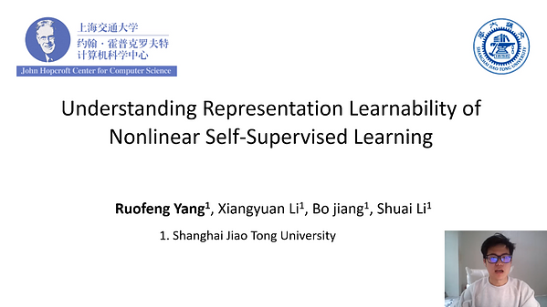 Understanding Representation Learnability of Nonlinear Self-Supervised Learning | Underline