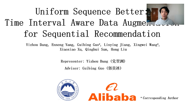 Uniform Sequence Better Time Interval Aware Data Augmentation For Sequential Recommendation
