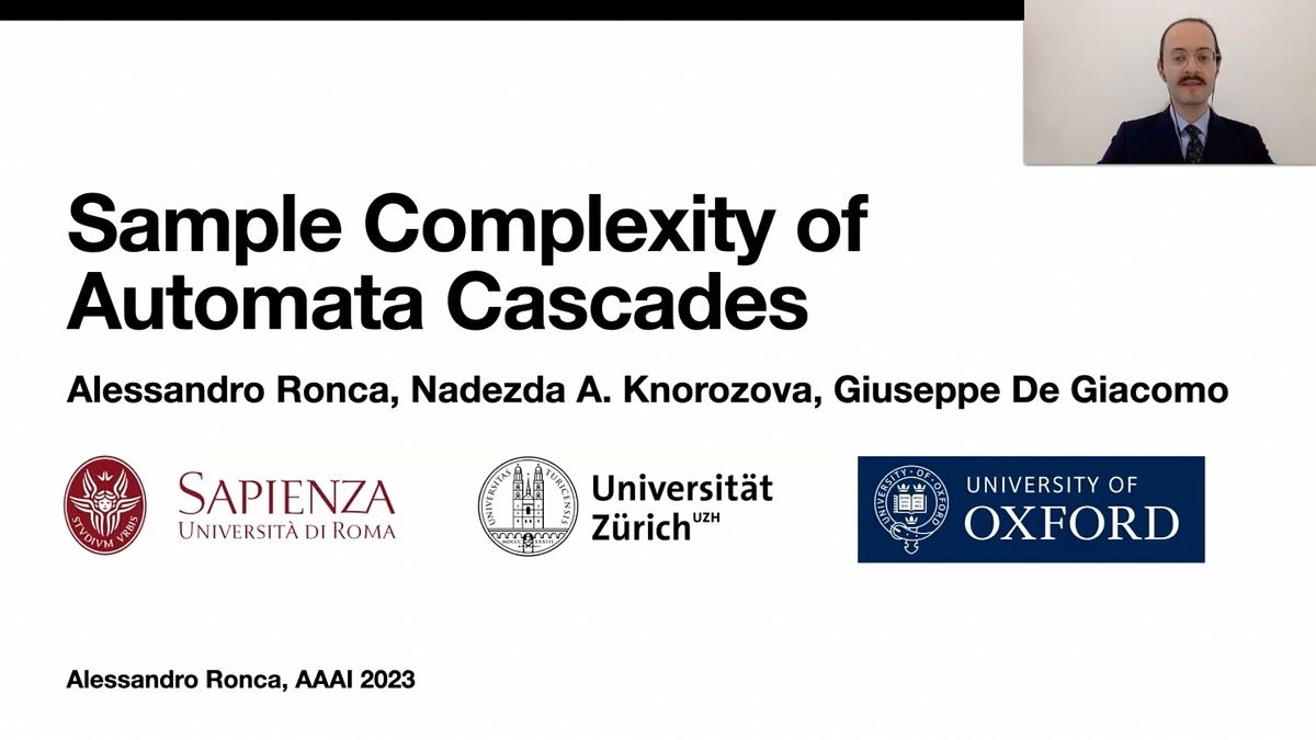 Underline | Sample Complexity of Automata Cascades Underline | Sample Complexity of Automata Cascades