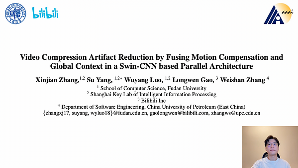 Underline | Video Compression Artifact Reduction by Fusing Motion Compensation and Global ...