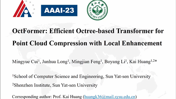 OctFormer: Efficient Octree-based Transformer for Point Cloud Compression with Local Enhancement ...
