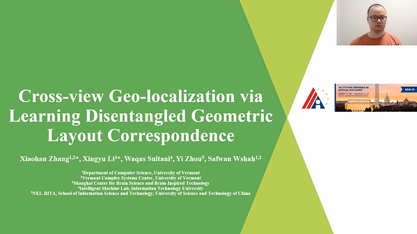 Underline Cross View Geo Localization Via Learning Disentangled Geometric Layout Correspondence