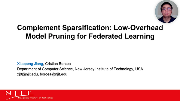 Complement Sparsification: Low-Overhead Model Pruning for Federated Learning | Underline