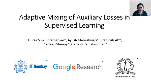 Underline | Adaptive mixing of auxiliary losses in supervised learning
