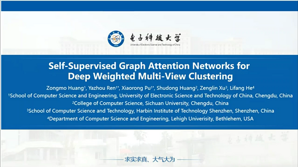 Underline Self Supervised Graph Attention Networks For Deep Weighted Multi View Clustering 