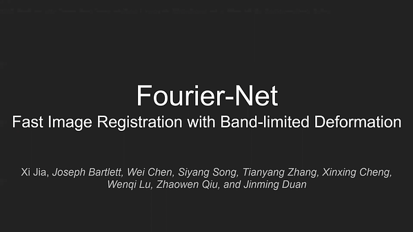 Fourier-Net: Fast Image Registration with Band-limited Deformation | Underline