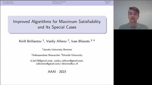 Underline | Improved Algorithms for Maximum Satisfiability and Its Special Cases