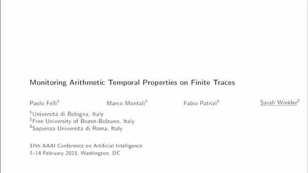 Underline Monitoring Arithmetic Temporal Properties On Finite Traces