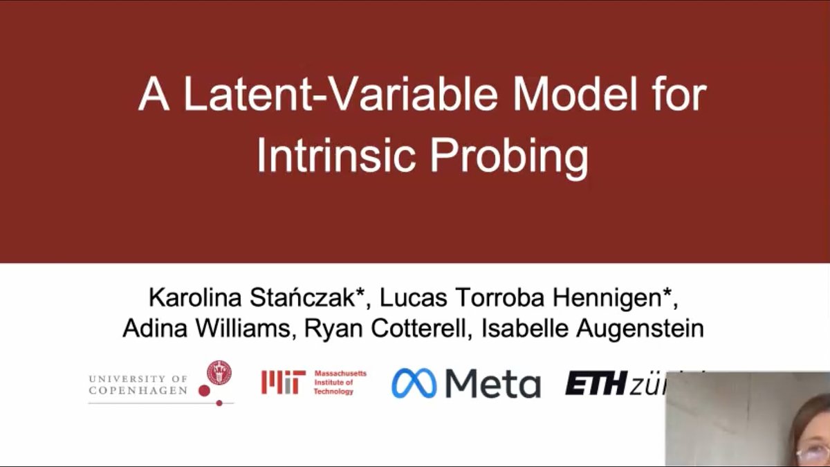 Underline | A Latent-Variable Model for Intrinsic Probing