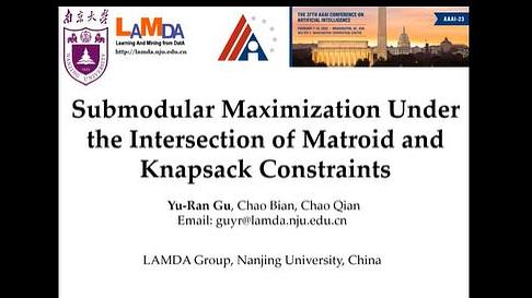 Underline | Submodular Maximization Under the Intersection of Matroid and Knapsack Constraints