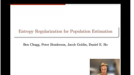 Entropy Regularization For Population Estimation Underline