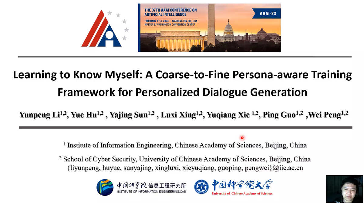Underline | Learning to Know Myself: A Coarse-to-Fine Persona-aware Training Framework for ...