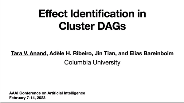 Underline | Causal Effect Identification in Cluster DAGs Underline | Causal Effect Identification in Cluster DAGs