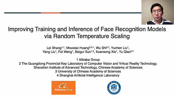 Underline | Improving Training and Inference of Face Recognition Models via Random Temperature ...