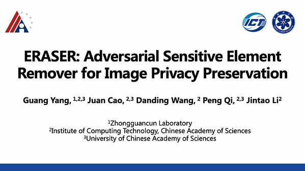 ERASER: AdvERsArial Sensitive Element Remover for Image Privacy ...
