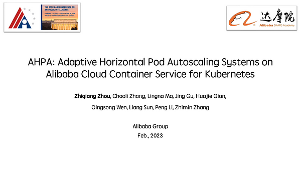AHPA: Adaptive Horizontal Pod Autoscaling Systems on Alibaba Cloud ...
