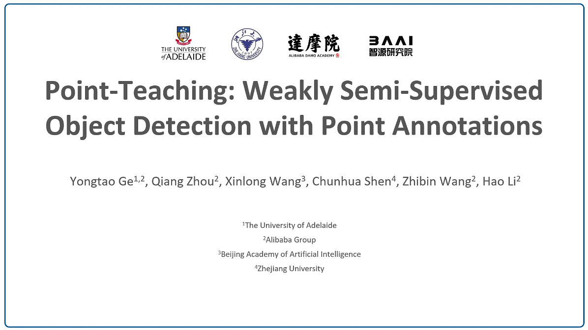 Underline | Point-Teaching: Weakly Semi-Supervised Object Detection ... Underline | Point-Teaching: Weakly Semi-Supervised Object Detection ...