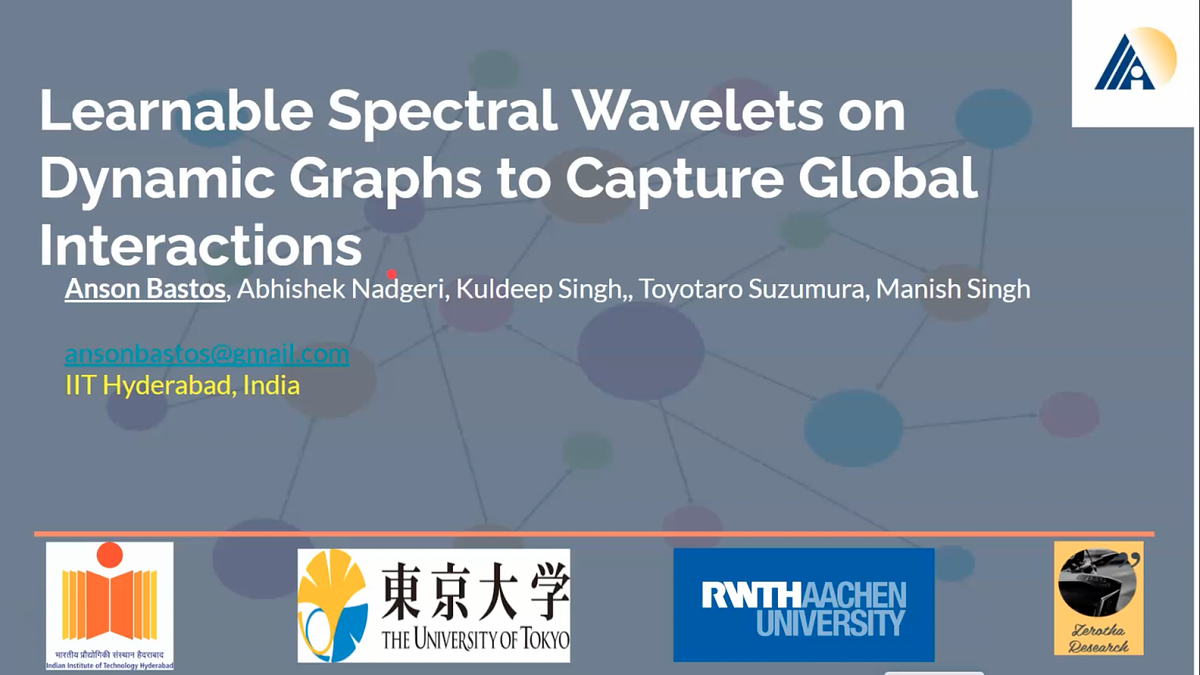 Underline Learnable Spectral Wavelets On Dynamic Graphs To Capture